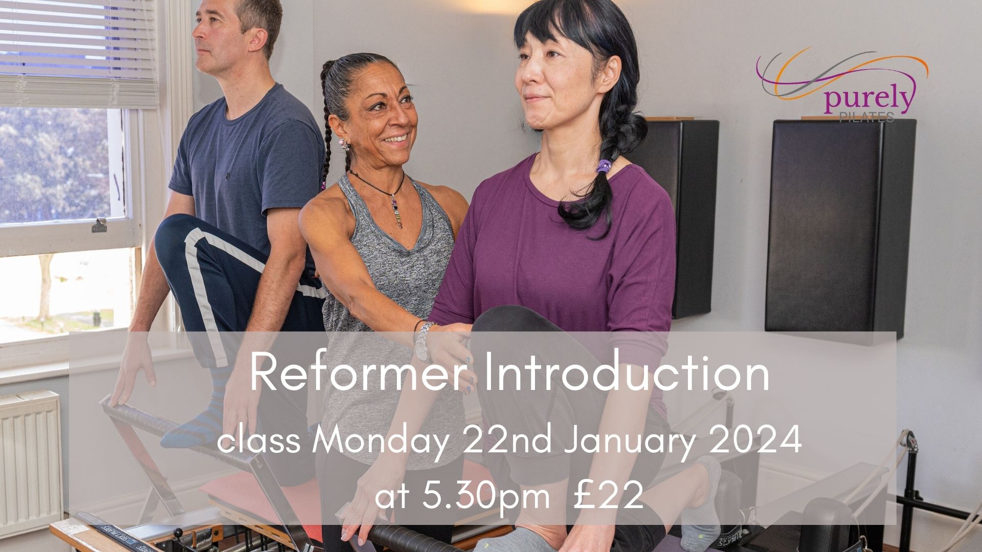 Group Reformer Class Monday 22nd January at 5.30pm - Purely Pilates